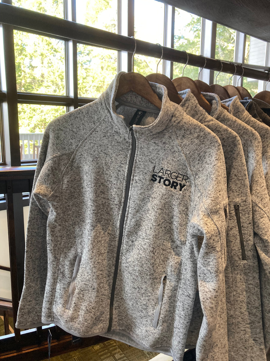 Larger Story Women's Heather Gray Fleece